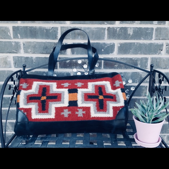 Saddle Blanket | Bags | Zapotec Style Large Barrel Tote | Poshmark